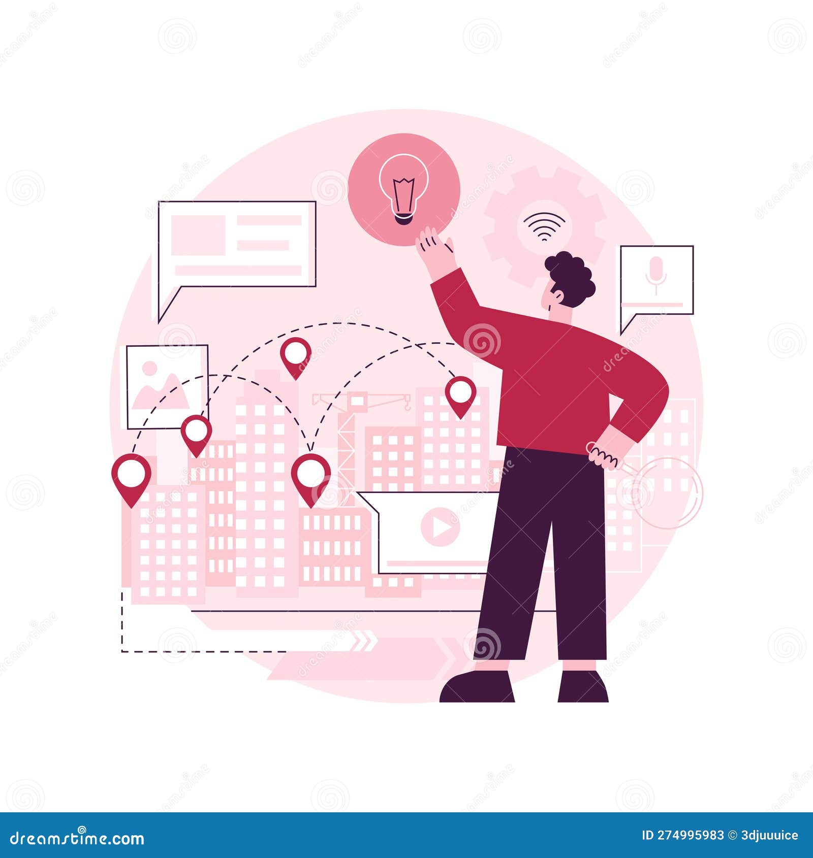 Building Information Modeling Abstract Concept Vector Illustration ...