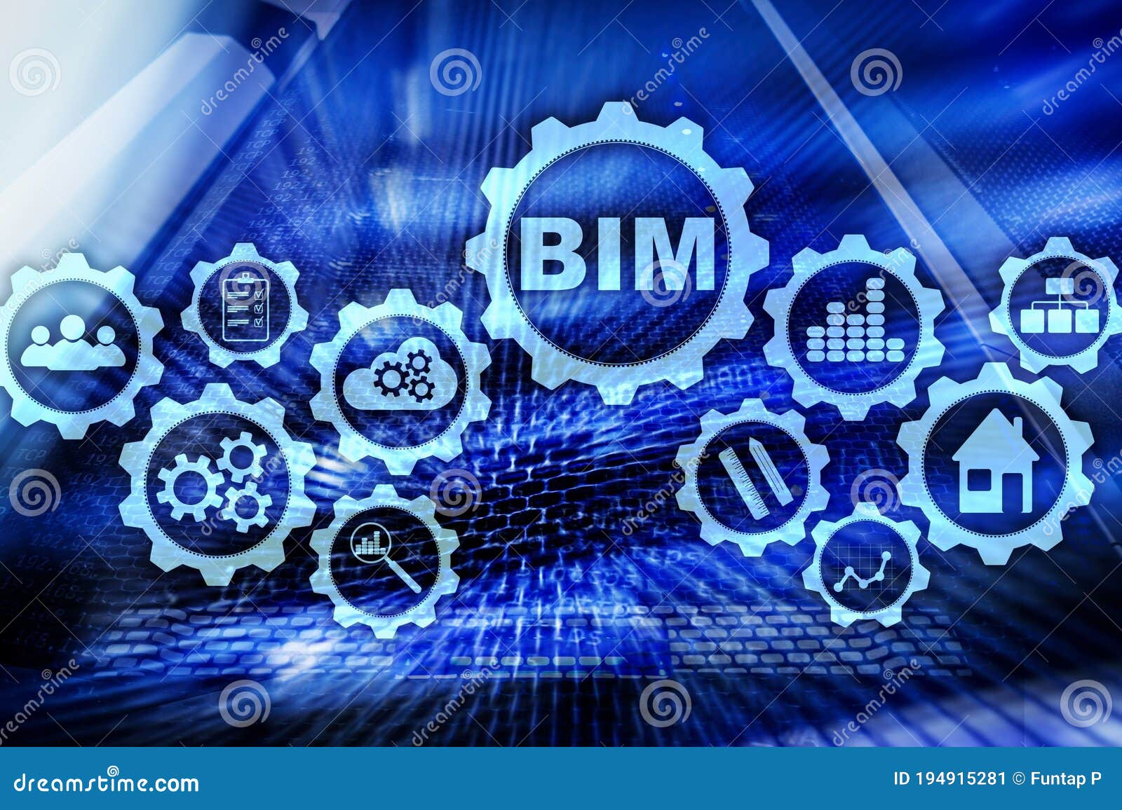 Building Information Modeling. BIM on the Virtual Screen with a Server ...