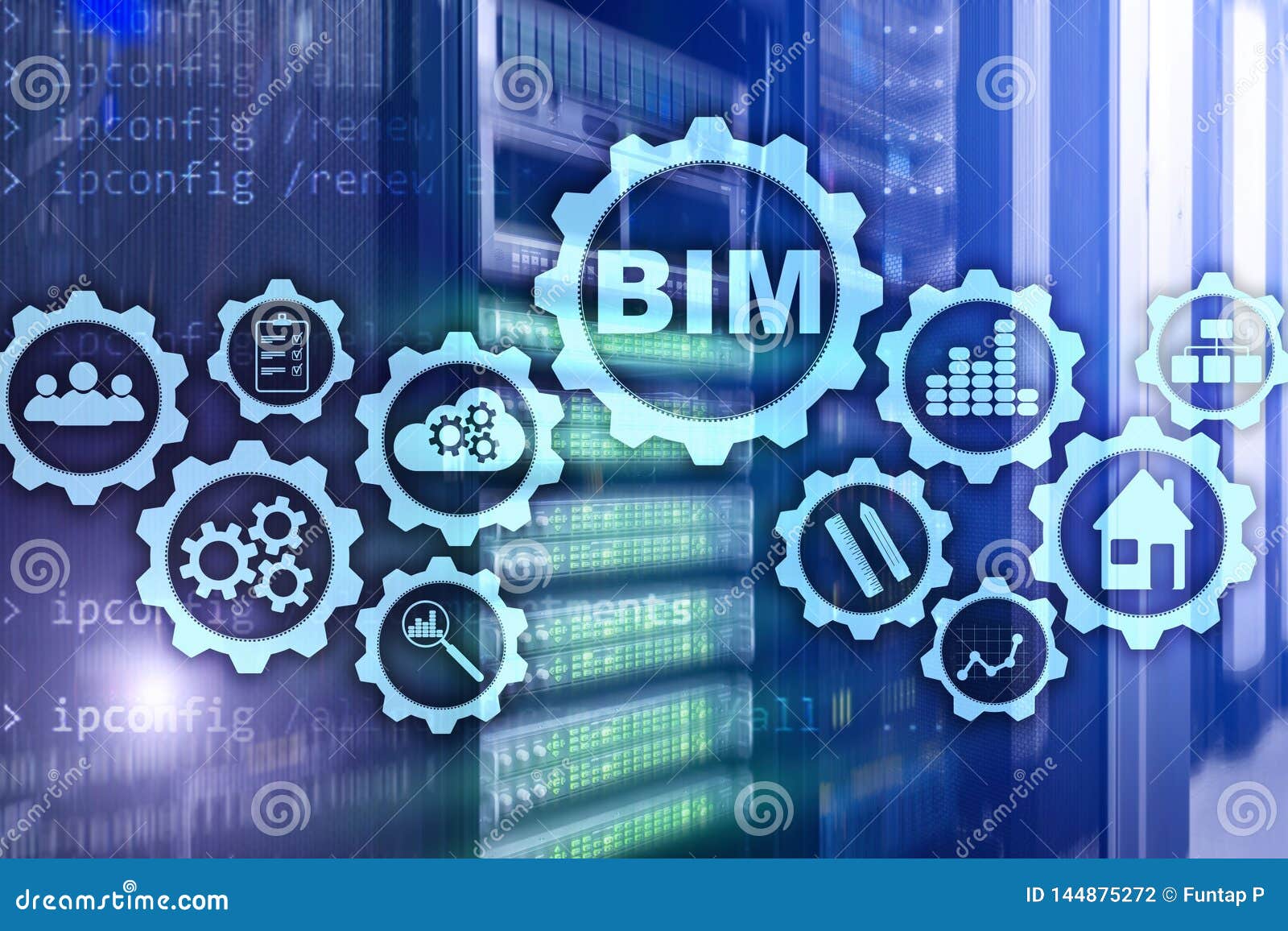 Building Information Modeling. BIM on the Virtual Screen with a Server ...