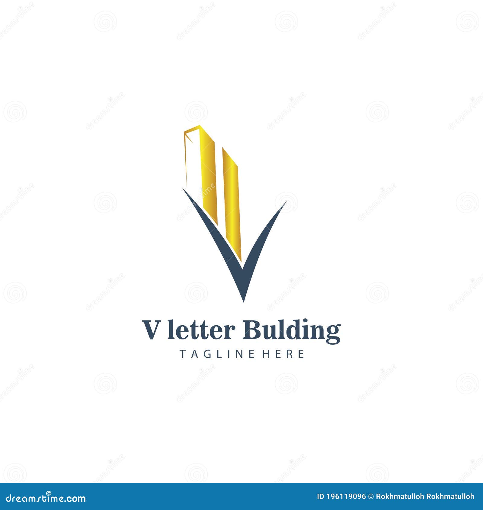 Building Initial V Logo Template Color Design Vector Stock Vector ...