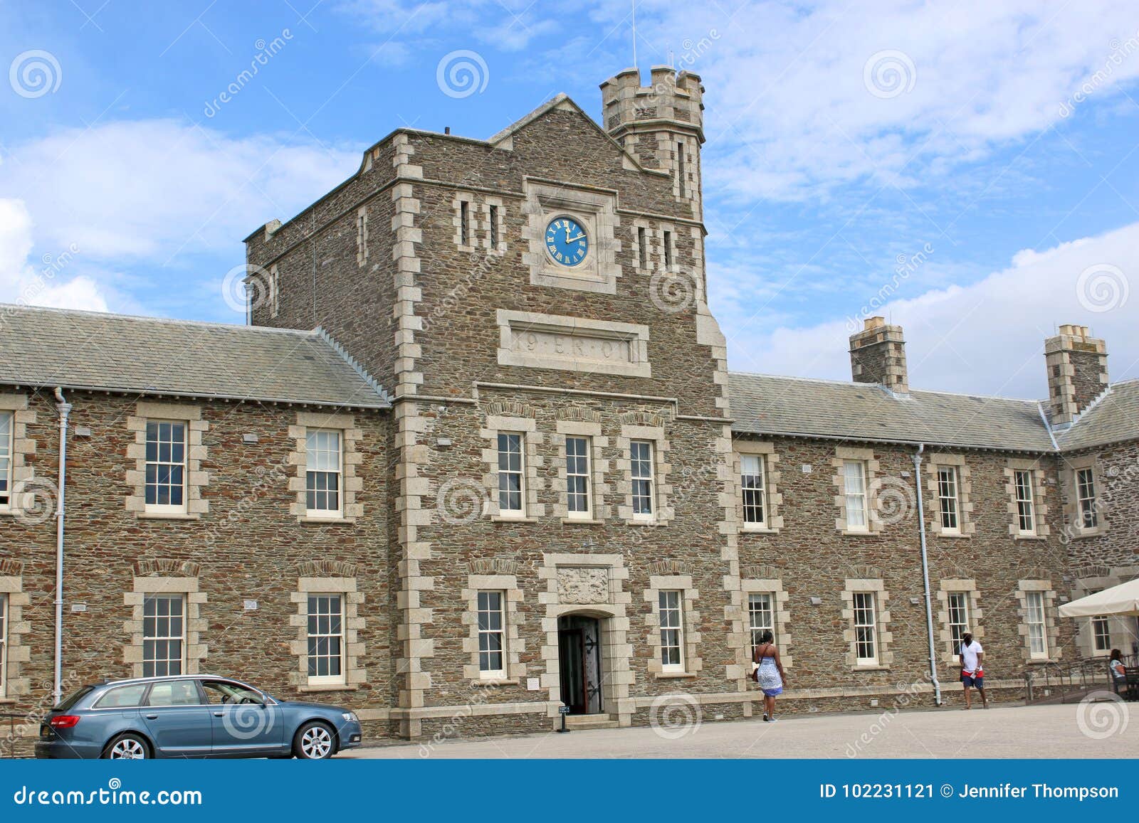 Pendennis Castle, Cornwall editorial photo. Image of clock - 102231121