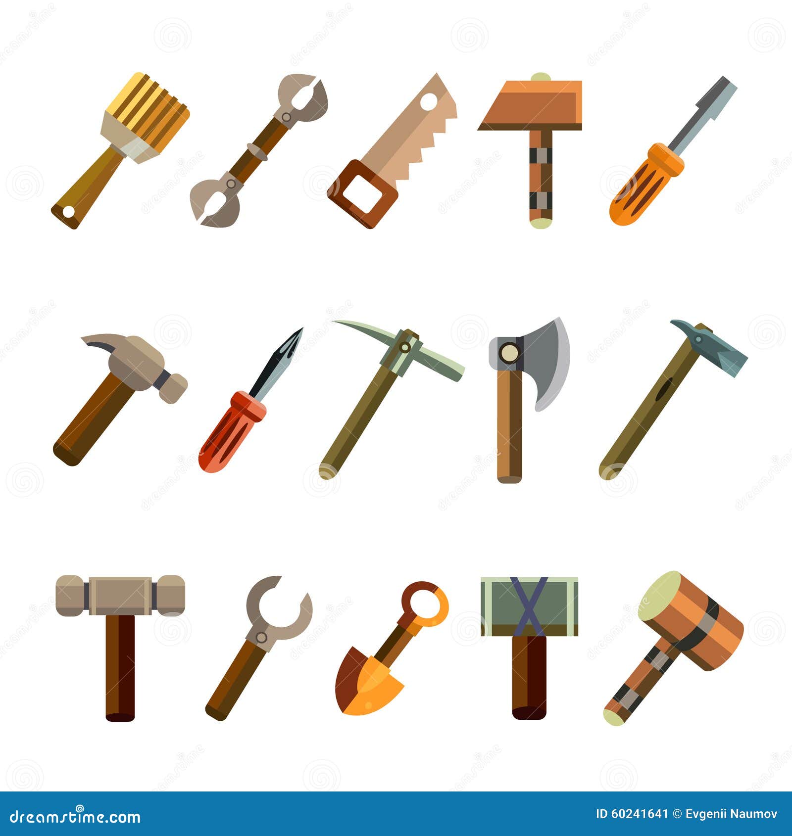 Building Instrument Icons Set Stock Vector - Illustration of symbol ...
