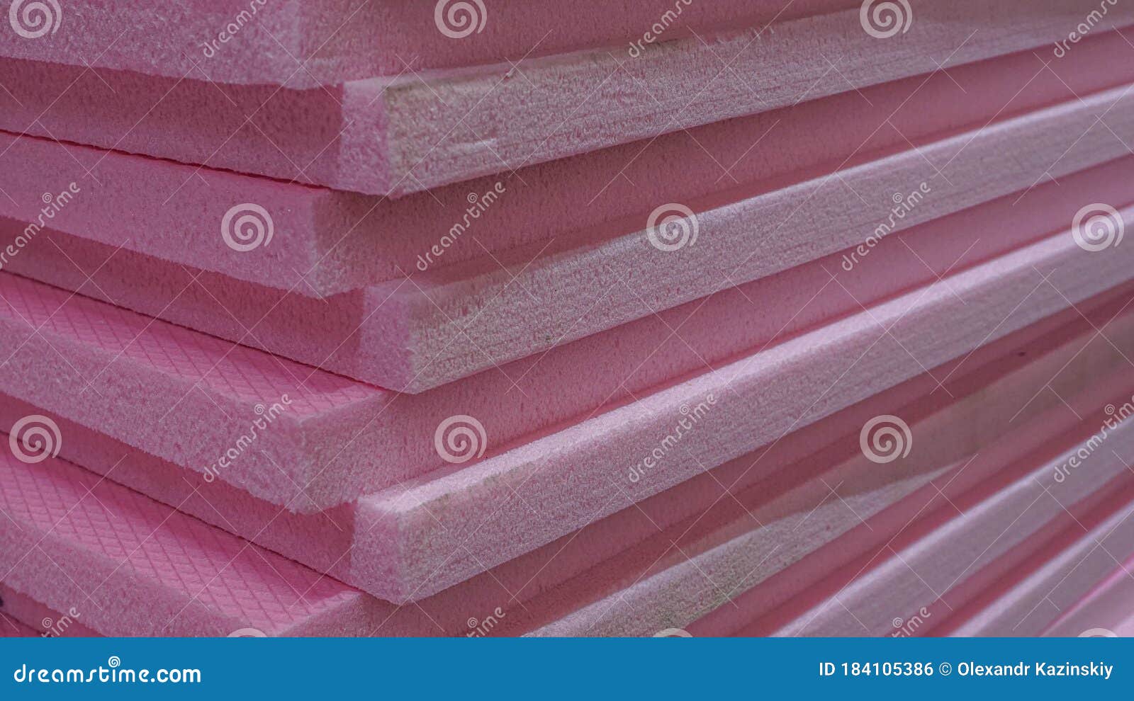 Building Insulating Insulation Material, Pink Soft Foam Stock Photo ...