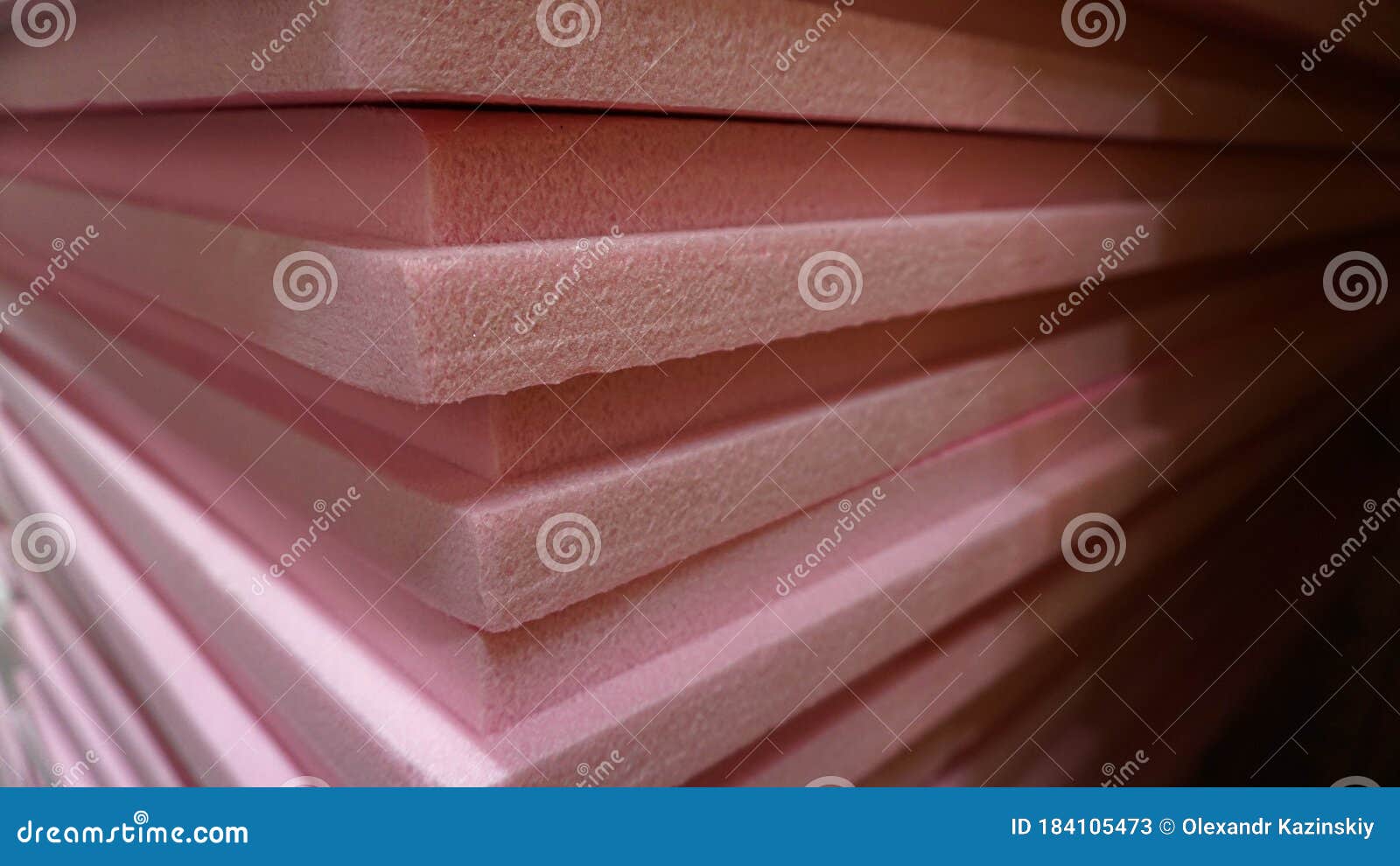Building Insulating Insulation Material, Pink Soft Foam Stock Image ...