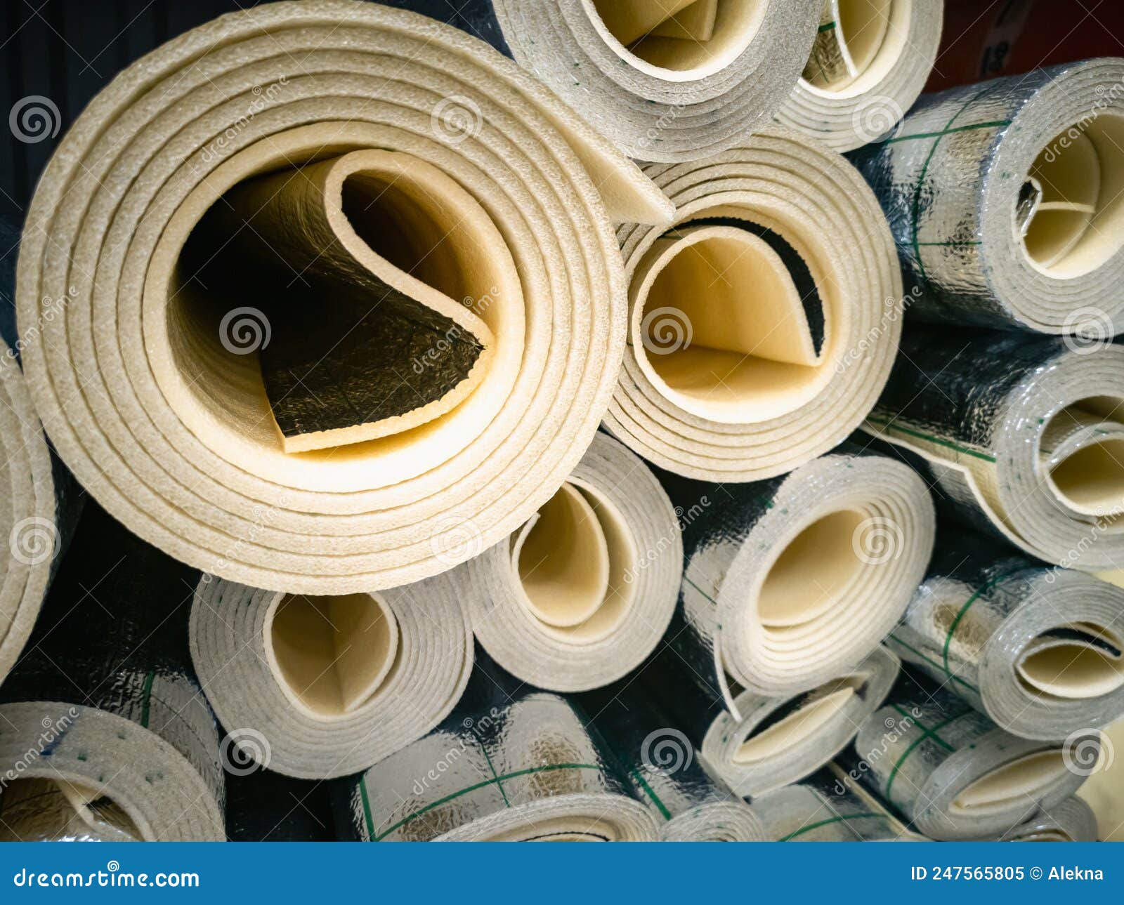 Building Insulation Materials. Building Thermal Insulation Stock Image ...