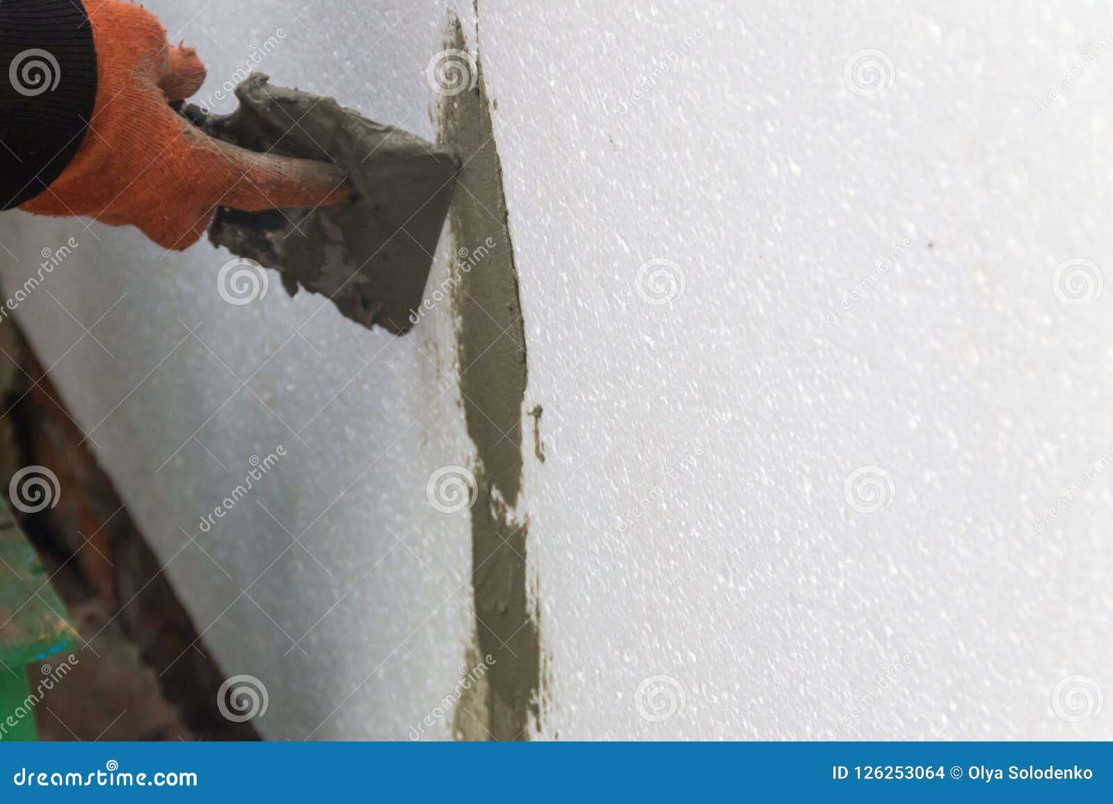 Building Insulation with Styrofoam Sheets Stock Photo - Image of ...