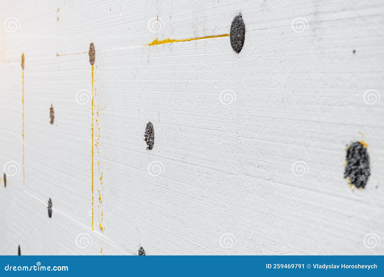 Building Insulation. White Styrofoam Close-up, Home Isolation Stock ...
