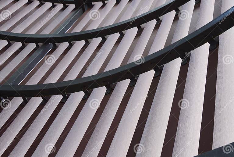 Building Interior with Groove and Curve Stock Image - Image of ...