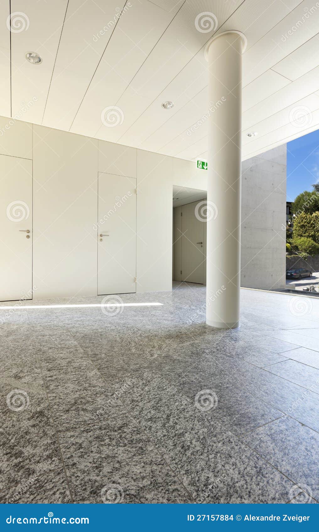 Building interior, hall stock photo. Image of empty, door - 27157884