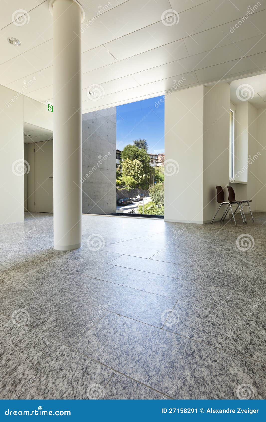 Building interior, hall stock image. Image of floor, perspective - 27158291