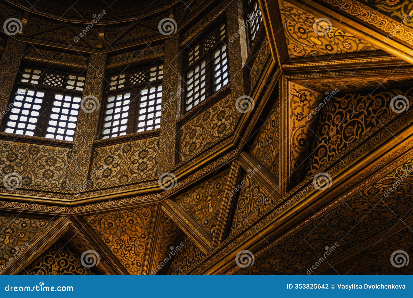 Interior Of Nilometer Building, An Ancient Egyptian Water Measurement ...