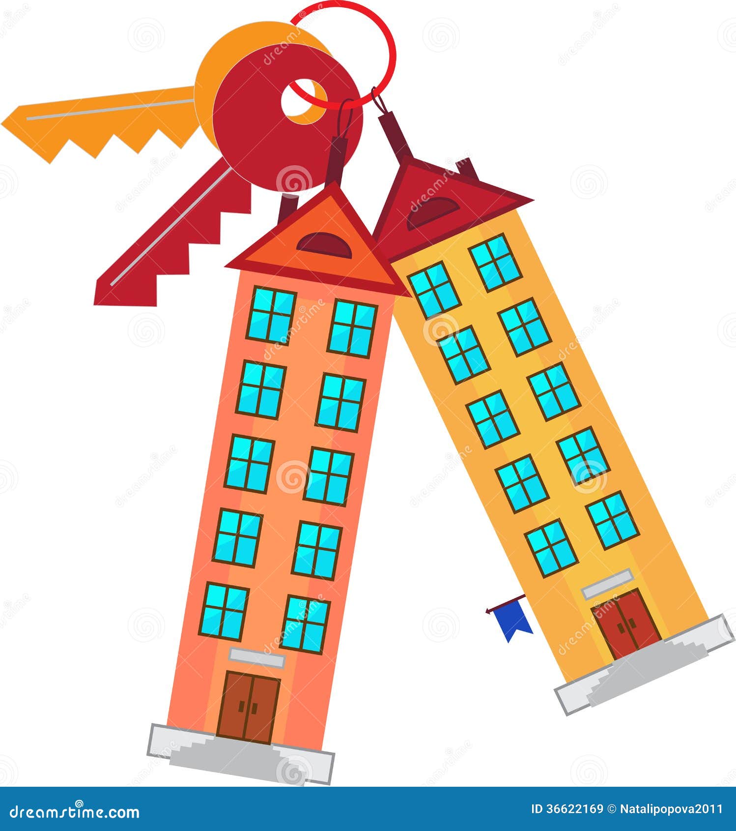 Building keys. stock vector. Illustration of roof, signs - 36622169
