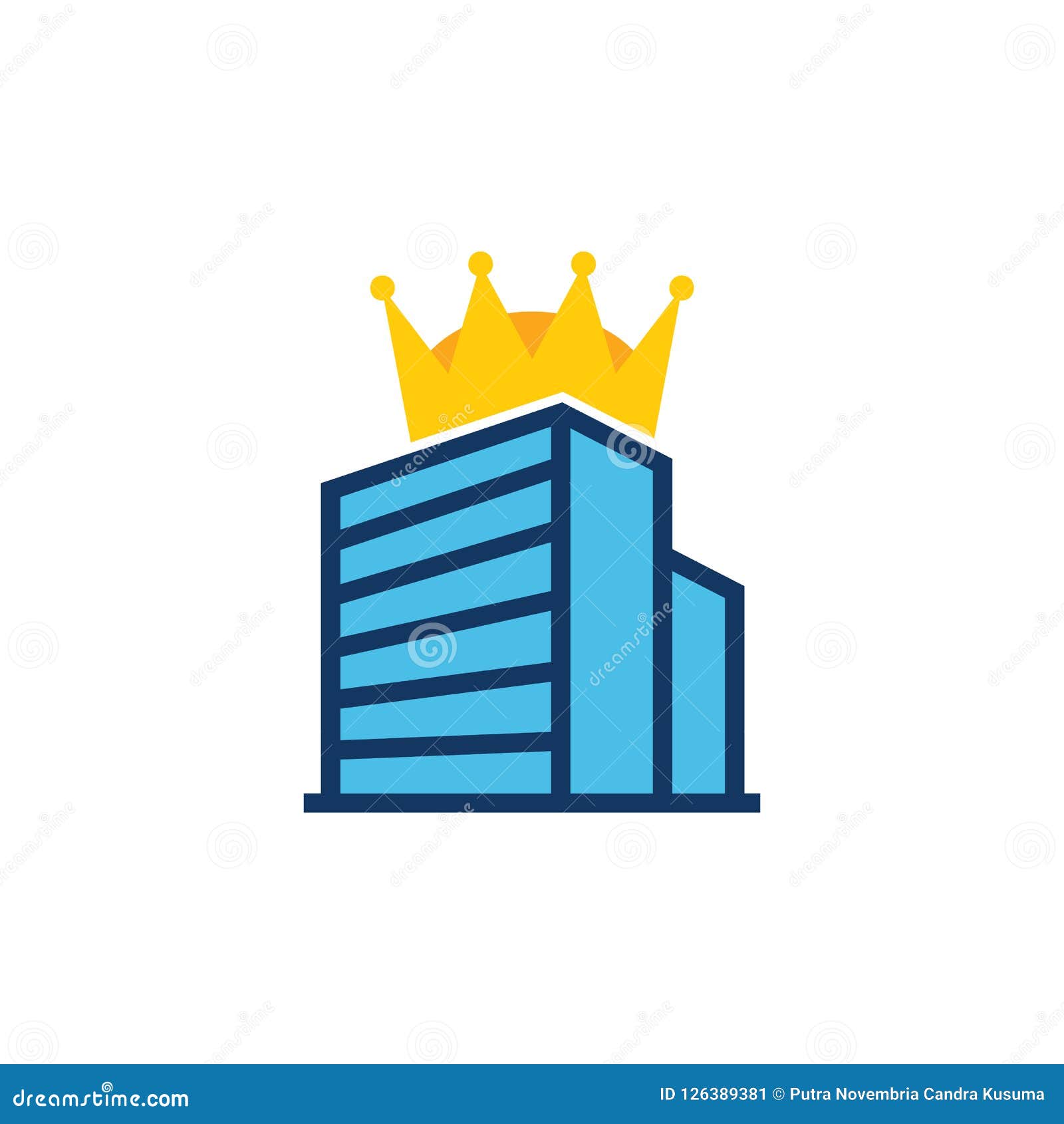 Building King Logo Icon Design Stock Vector - Illustration of building ...