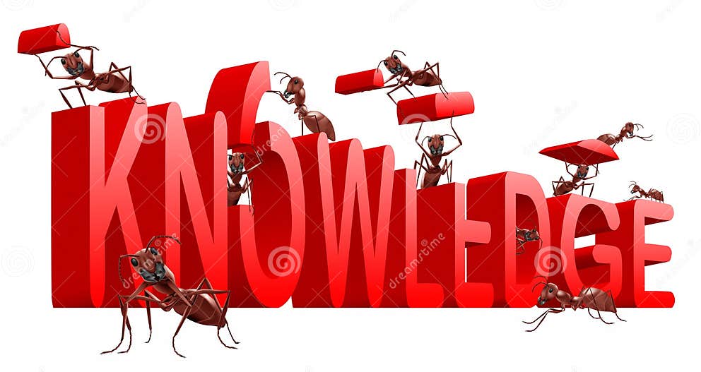 Building Knowledge Education Learn Study Know Stock Illustration ...