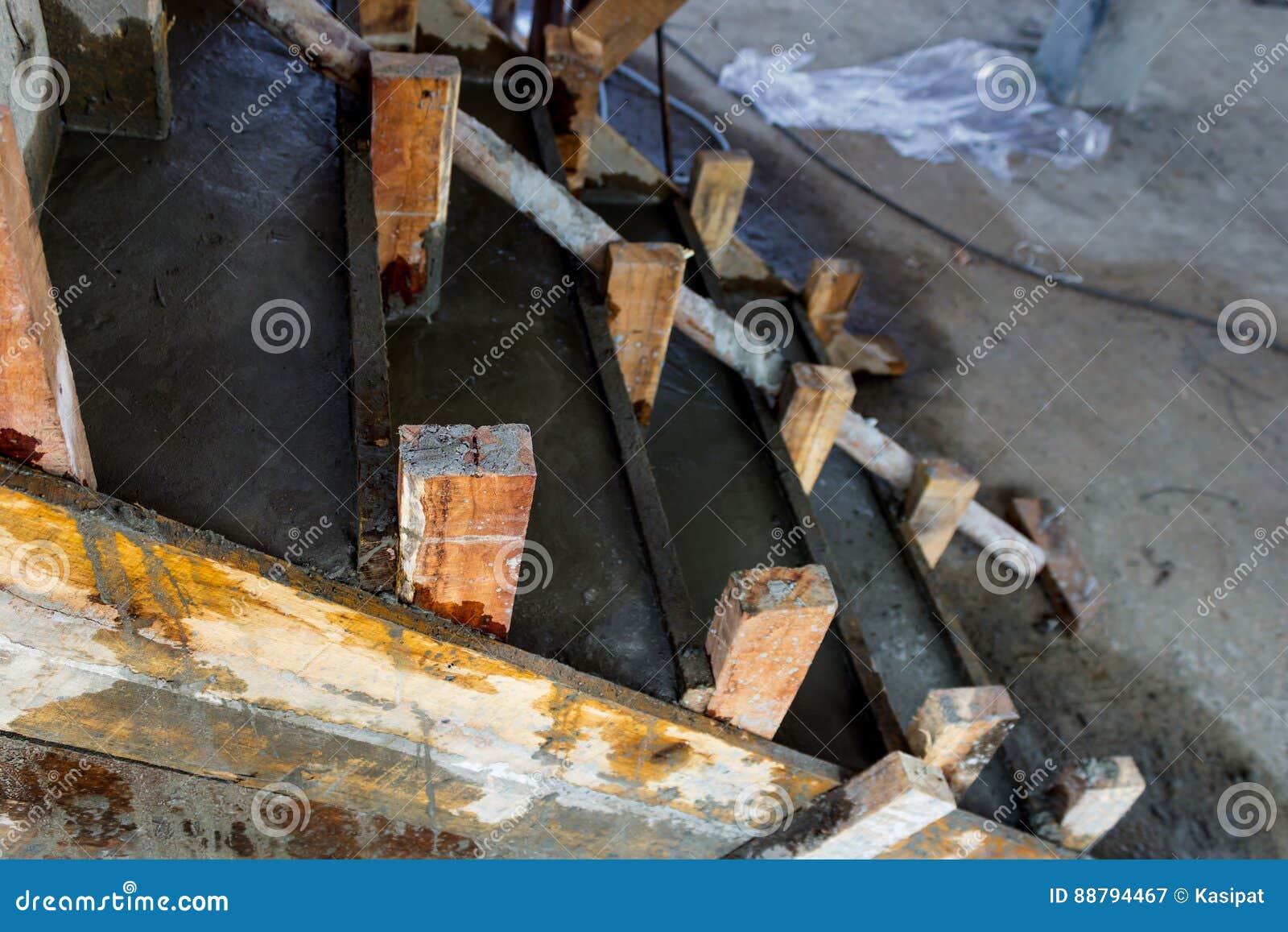 Building Ladder Concrete Staircase Stock Image - Image of step ...