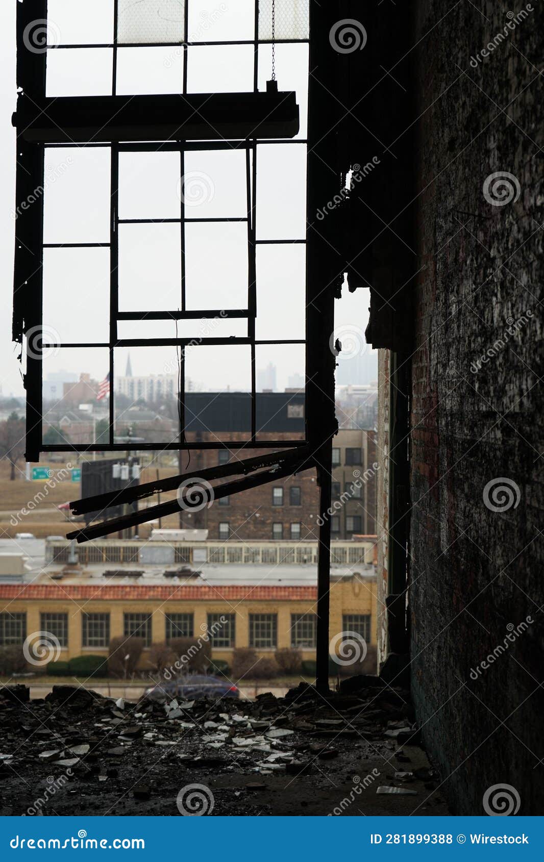 A Building with Large Windows Sits Behind Another One and it S Broken ...