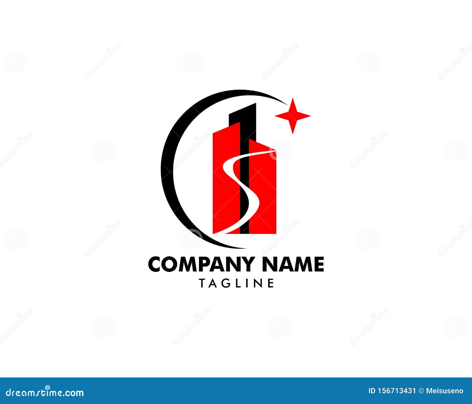 Building with Letter S Logo Design Stock Vector - Illustration of ...