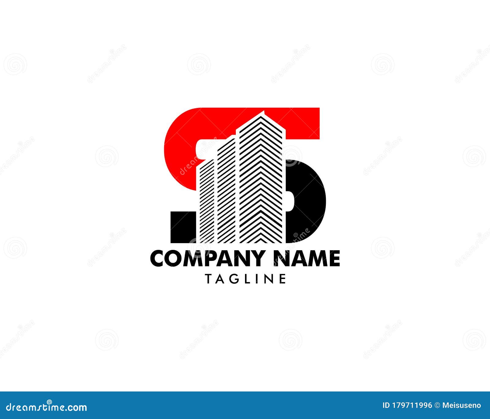 Building with Letter S Logo Design Stock Vector - Illustration of ...