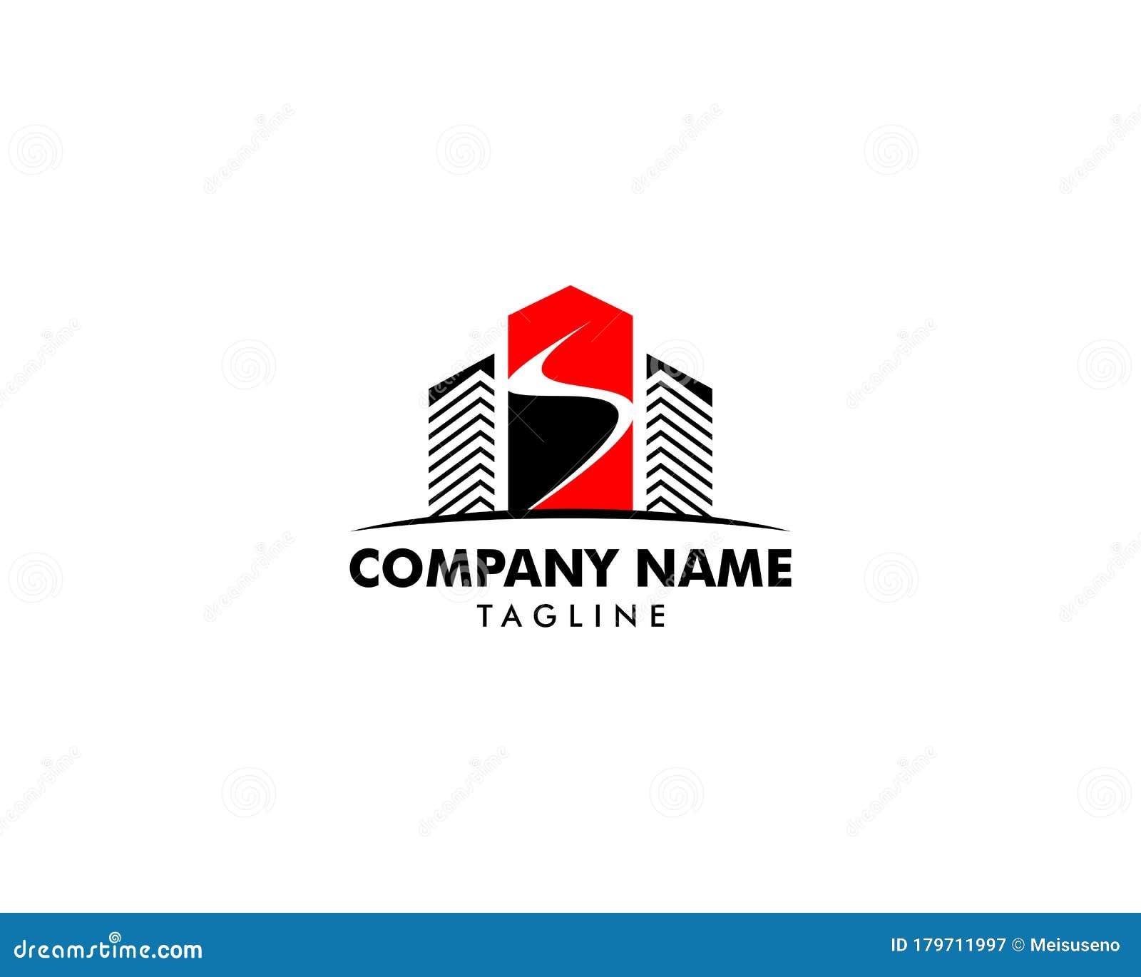 Building with Letter S Logo Design Stock Vector - Illustration of ...