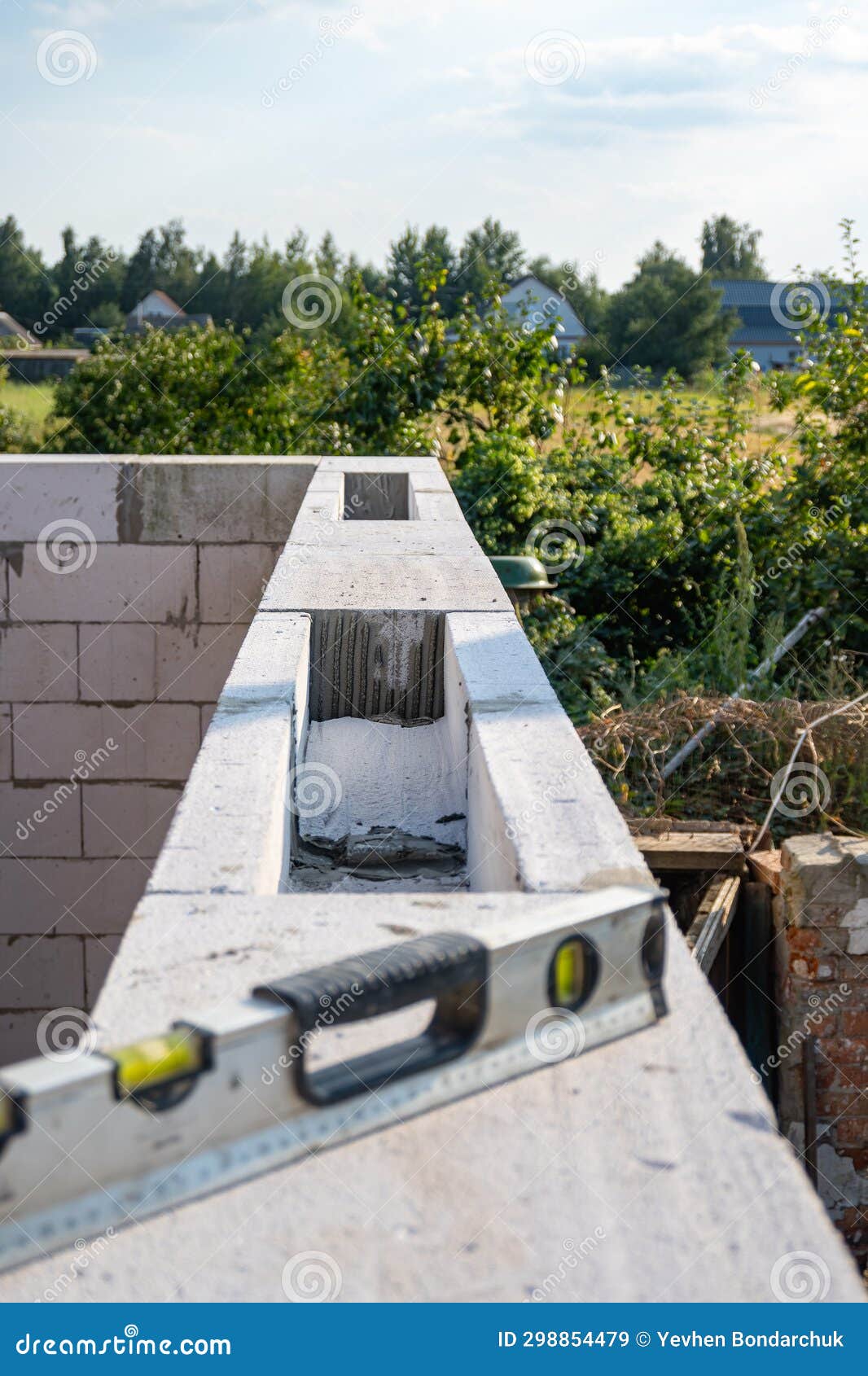 Building Level. Horizontal Level Measurement. Building Level on the ...