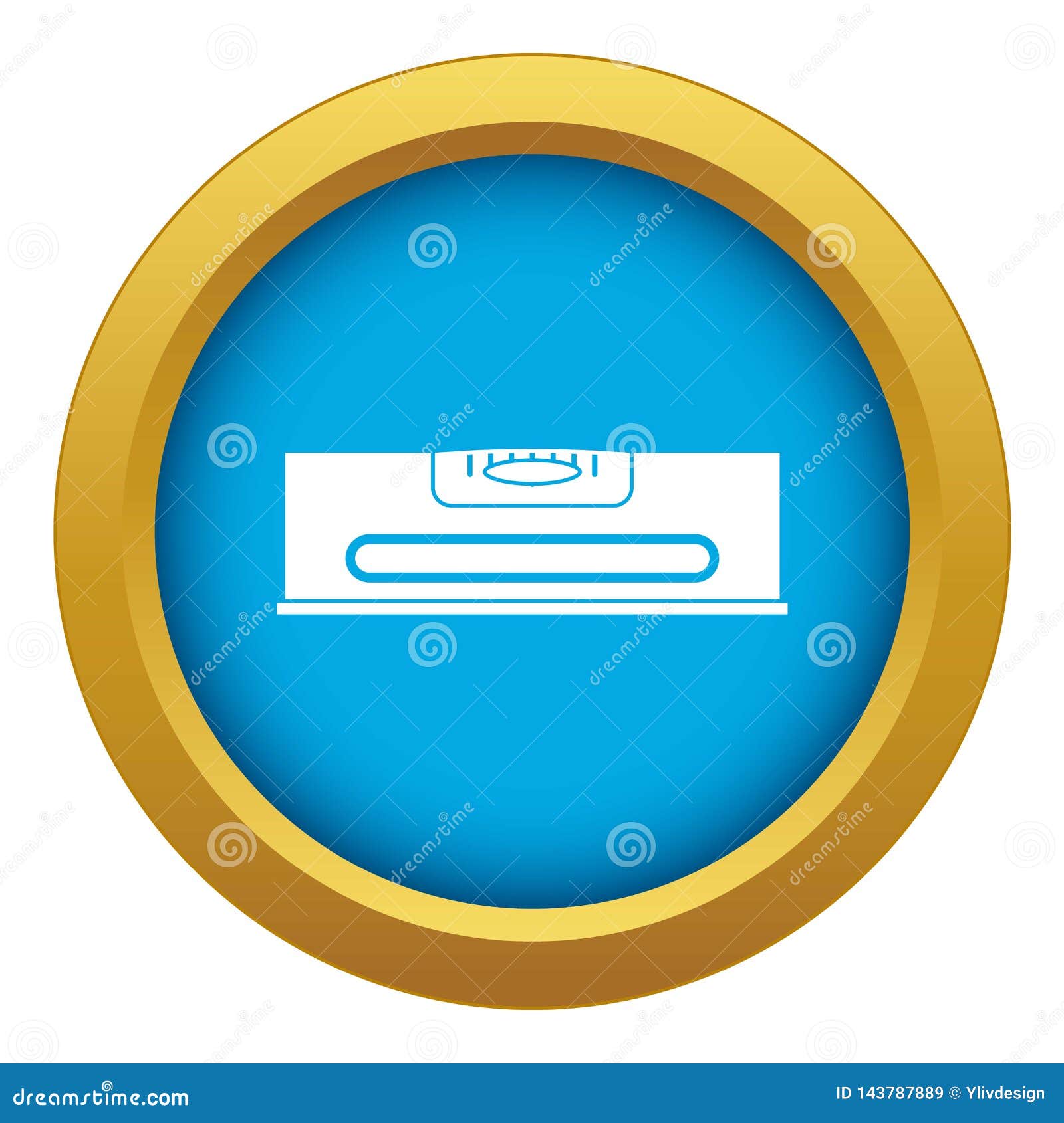 Building Level Icon Blue Vector Isolated Stock Vector - Illustration of ...