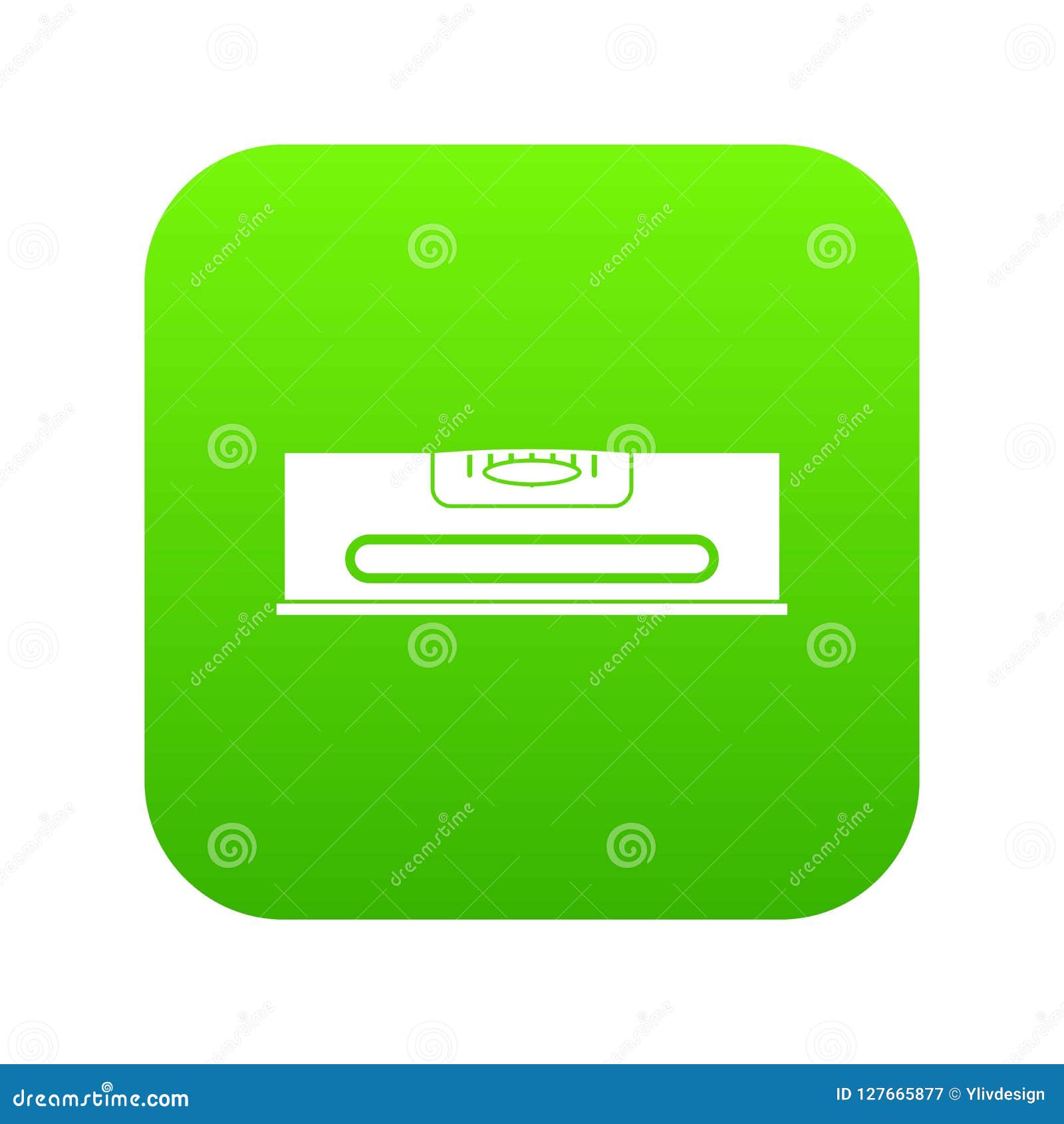 Building Level Icon Digital Green Stock Vector - Illustration of ...