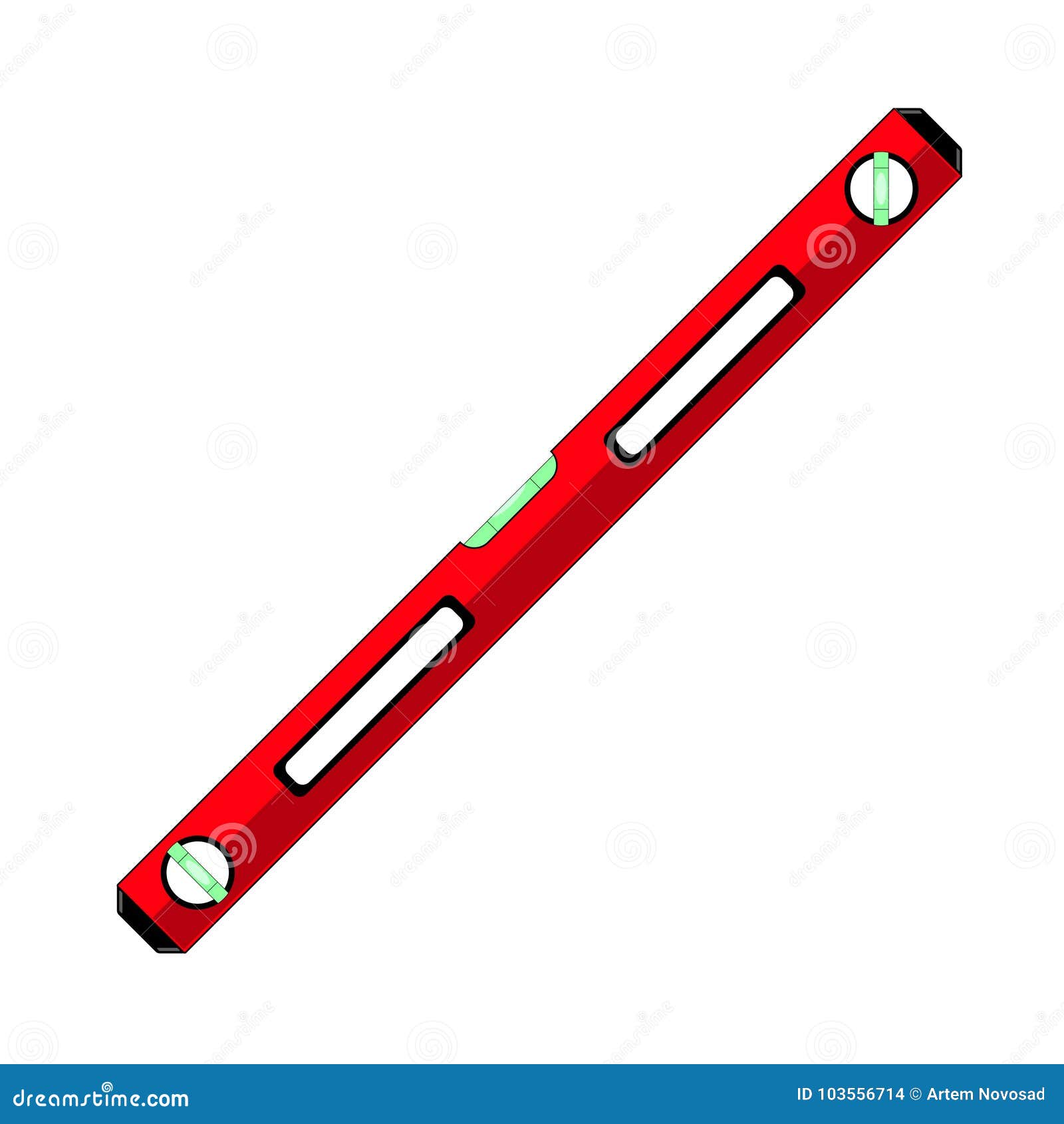 Building Level of Red Color Stock Vector - Illustration of measure ...