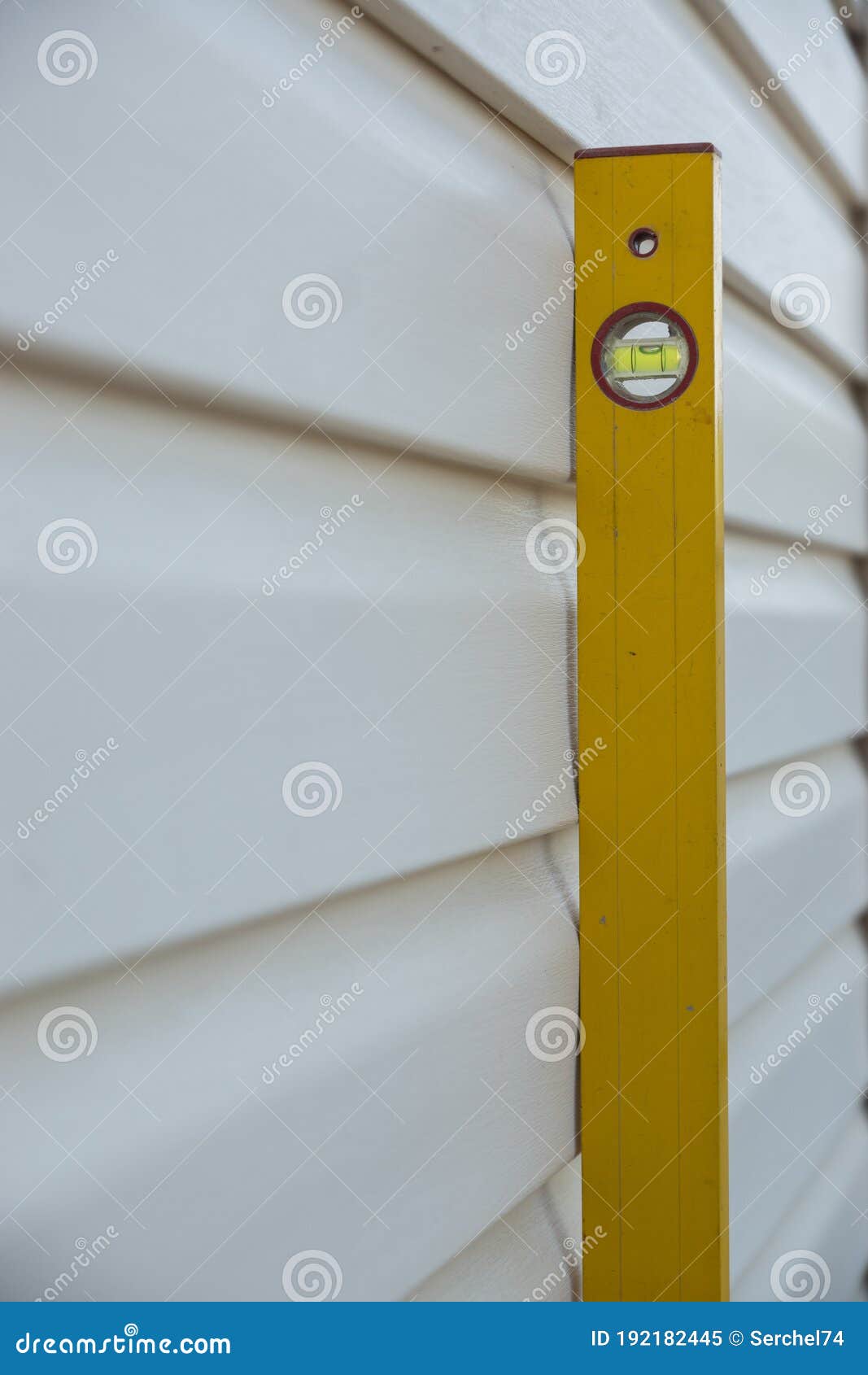 The Building Level Tool Measures the Level Surface of a Building Wall ...