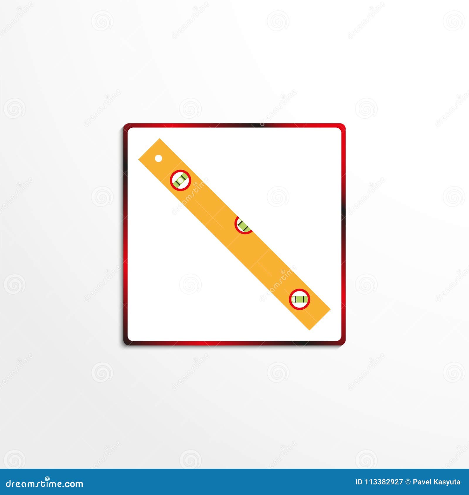 Building Level. Vector Icon. Stock Vector - Illustration of build ...