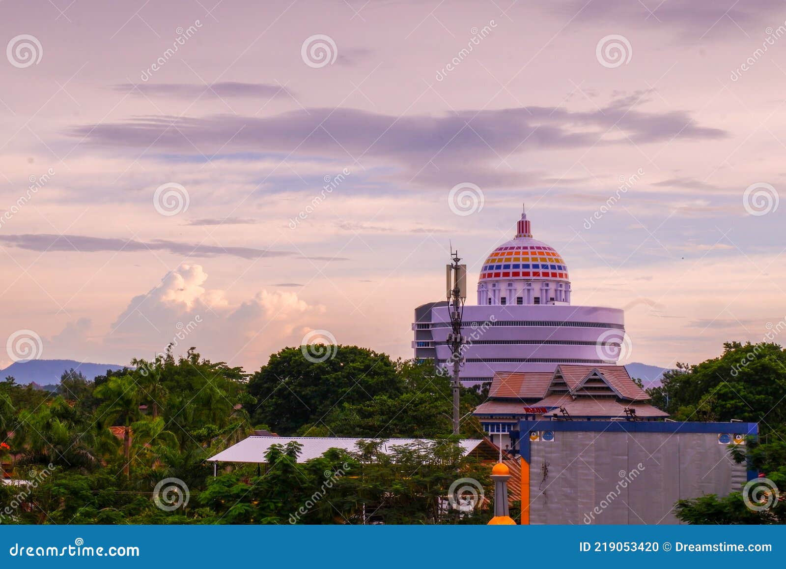 Building of Library Scenery Sunset Afternoon Stock Photo - Image of ...