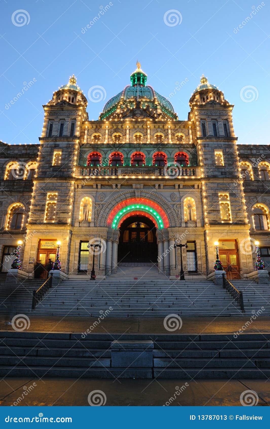 Building lighting stock image. Image of brick, evening - 13787013