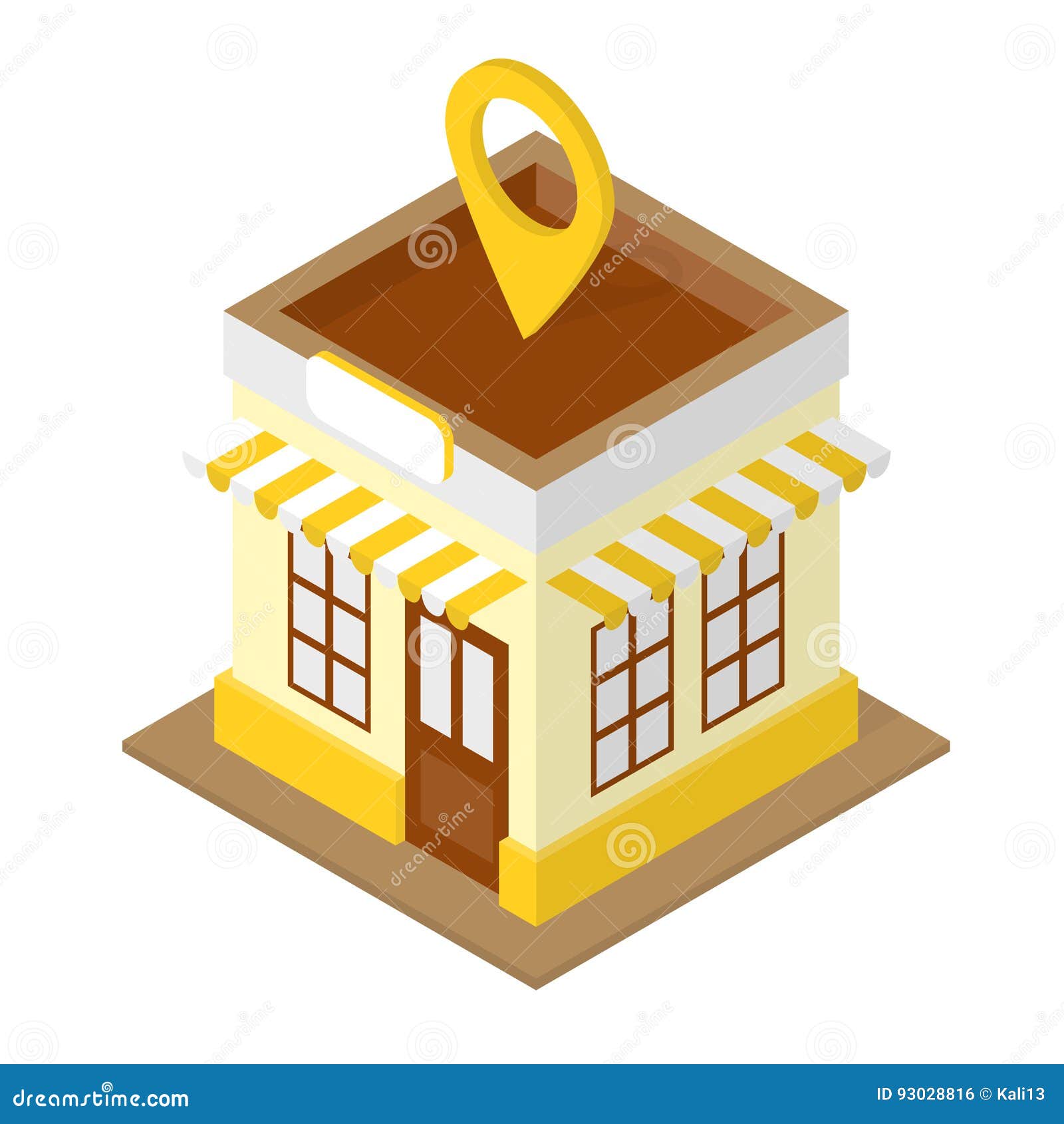 Building Location Isometric Illustration Stock Illustration ...