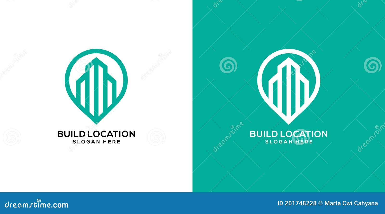 Building Location Logo Vector Template Design Stock Vector ...