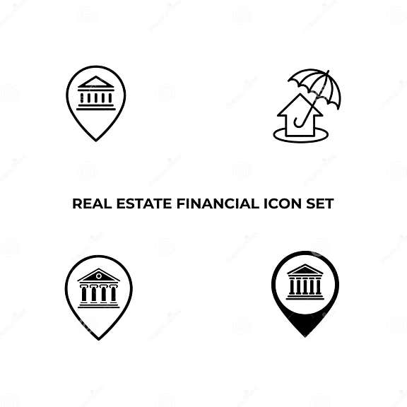 Building location pin icon stock illustration. Illustration of rates ...