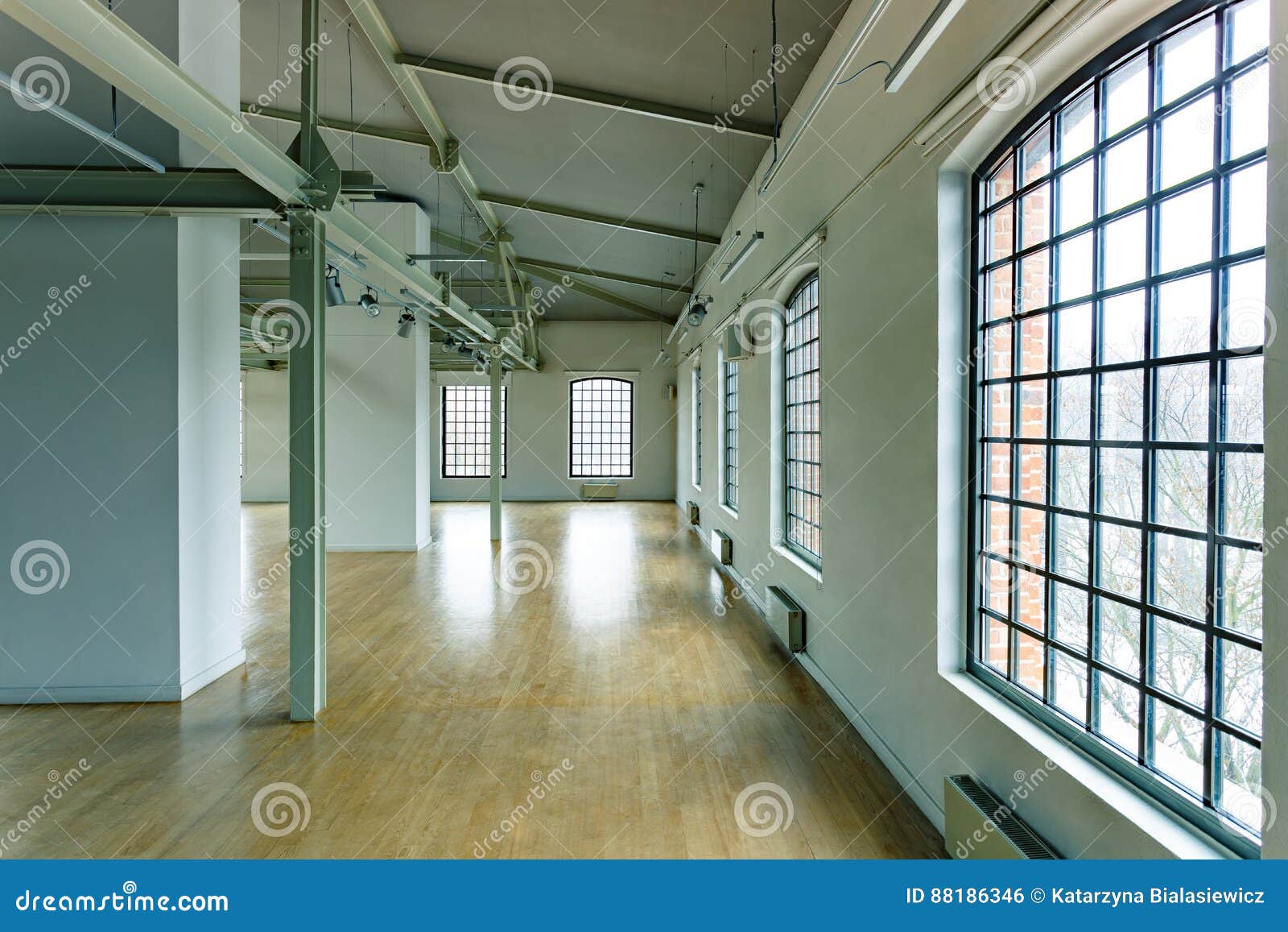 Building with loft windows stock photo. Image of building - 88186346