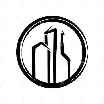 Building Logo Circle Vector Stock Vector - Illustration of architecture ...