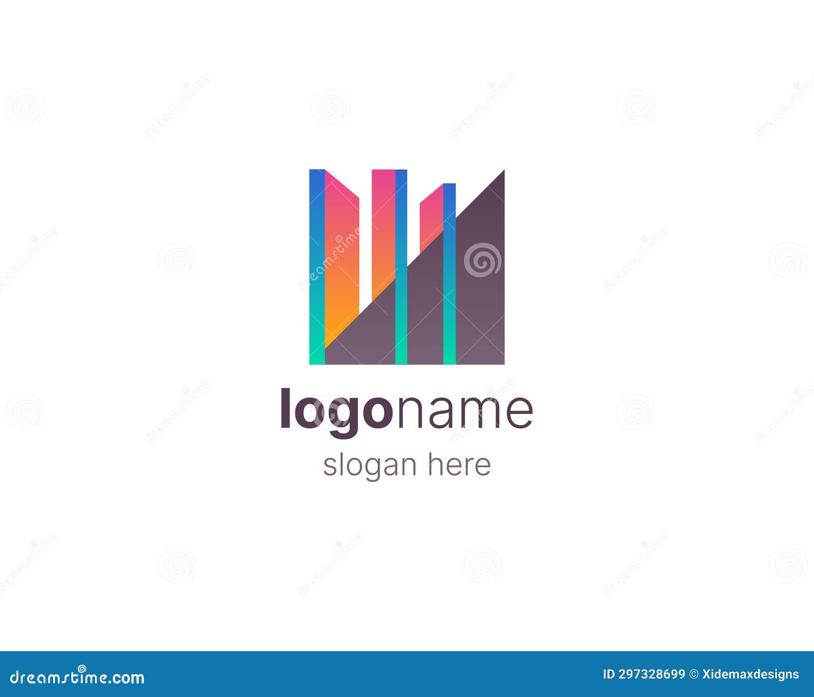 Building Logo. Creative Gradient Building Logo Stock Illustration ...