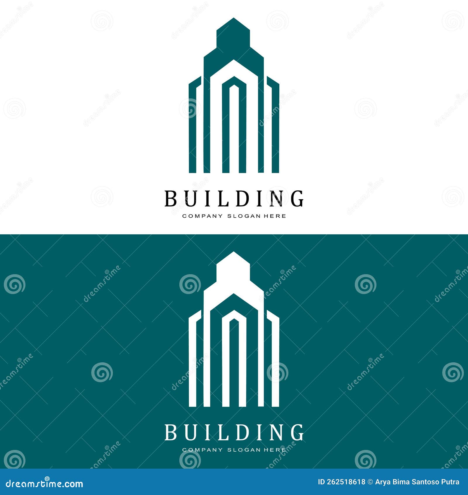 Logo Residential Cartoon Vector | CartoonDealer.com #25497249