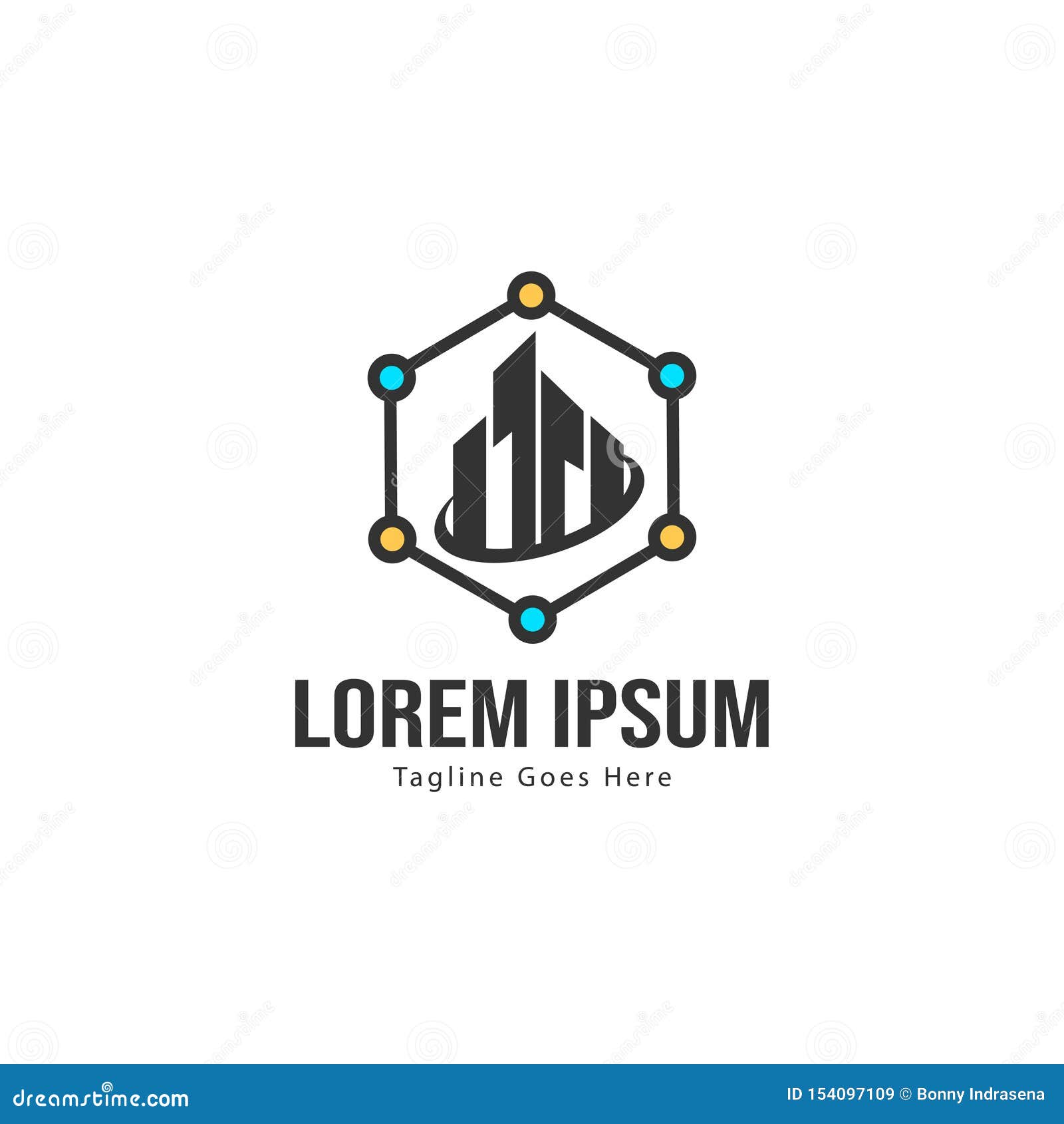 Building Logo Template Design. Minimalist Building Logo with Modern Frame Stock Vector ...