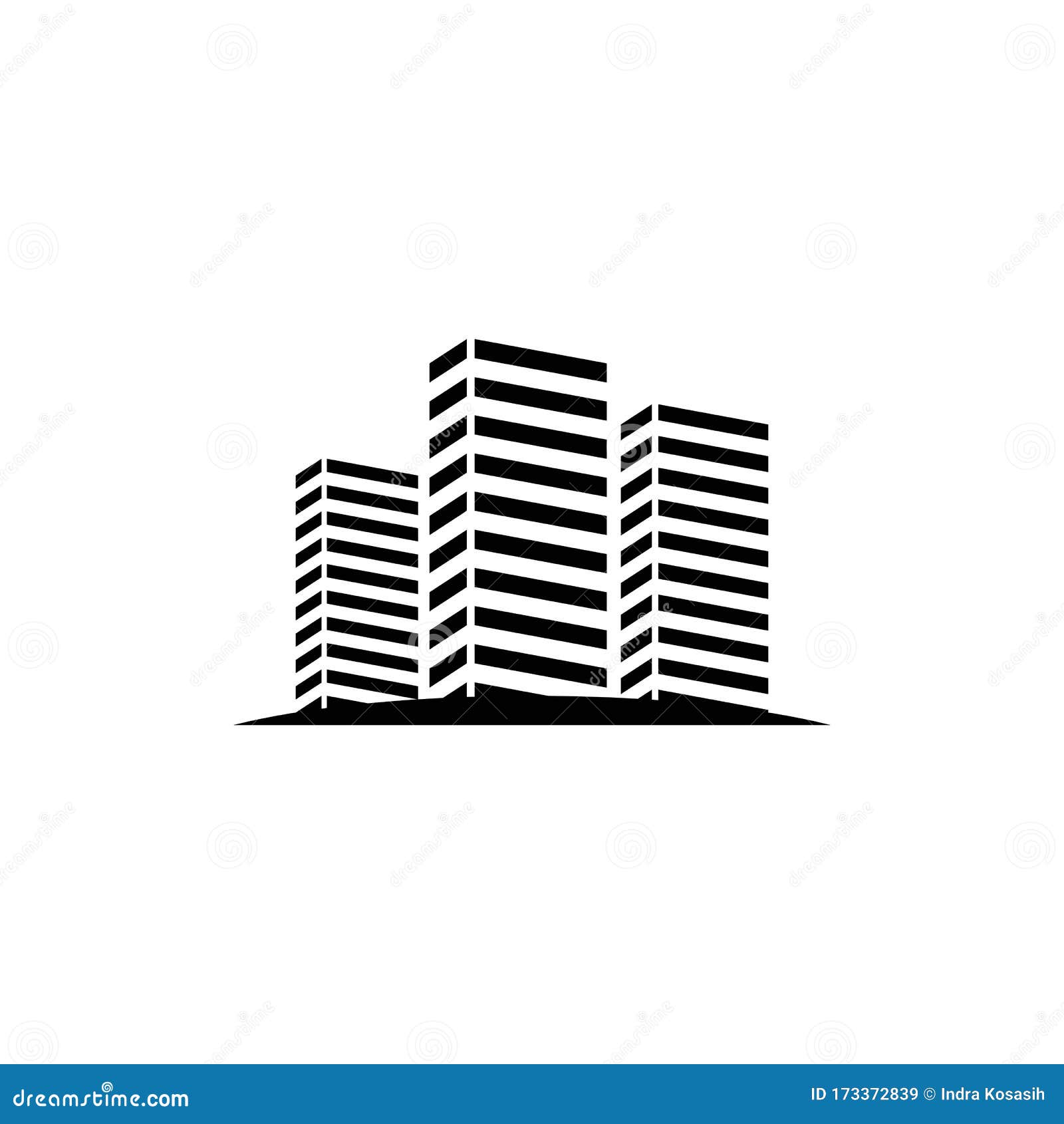 Building Logo Vector Icon Illustration Stock Vector - Illustration of ...