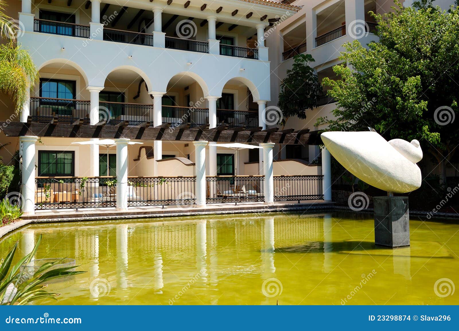 The Building of Luxury Hotel Stock Photo - Image of summer, canaries ...