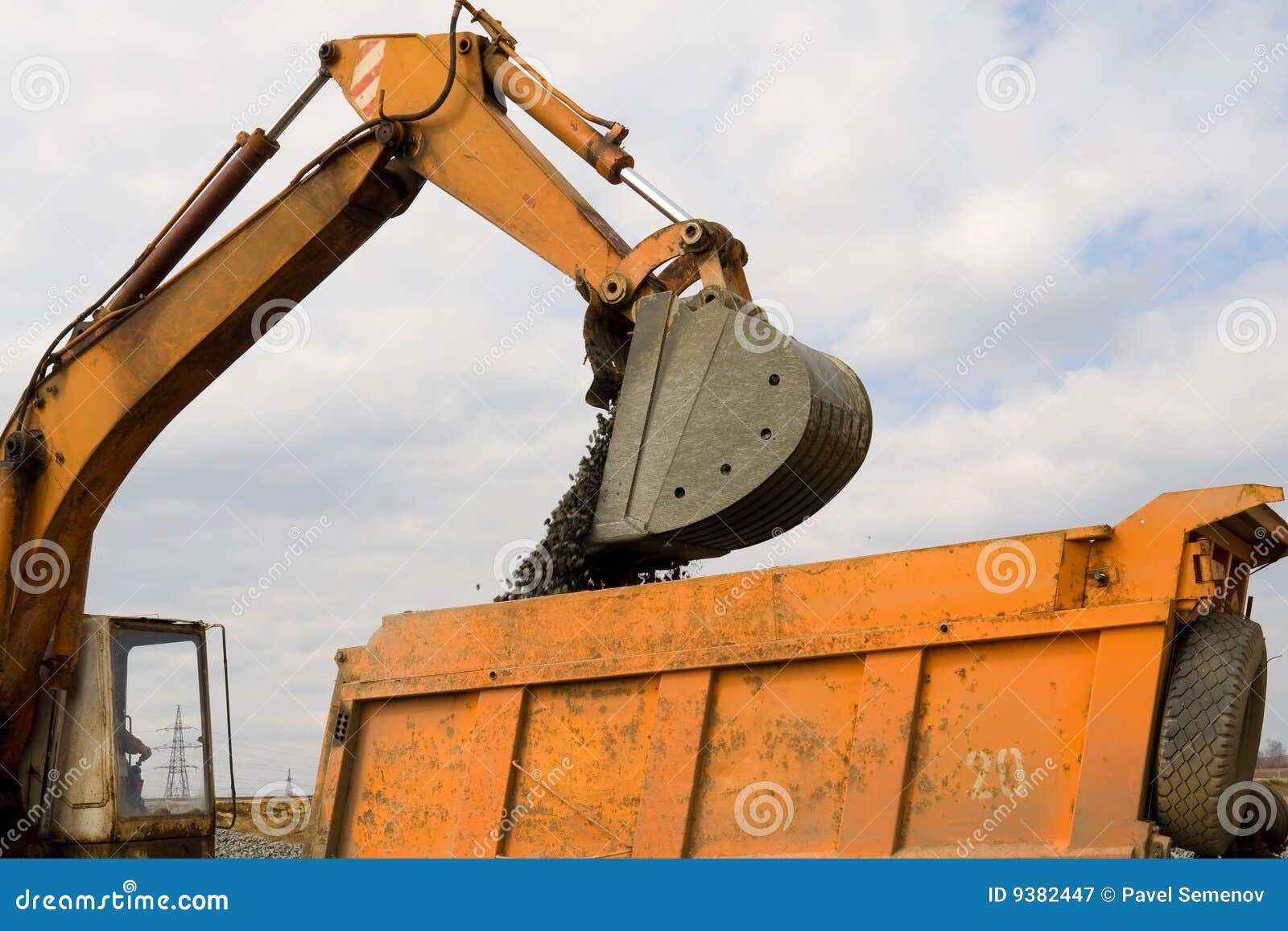 The building machine stock image. Image of ground, hydraulic - 9382447
