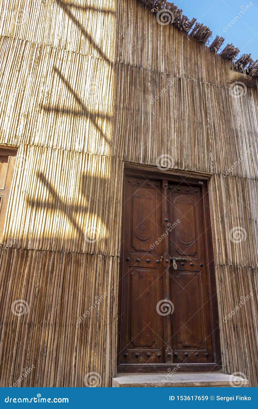 The Building is Made of Reeds Stock Image - Image of countryside ...