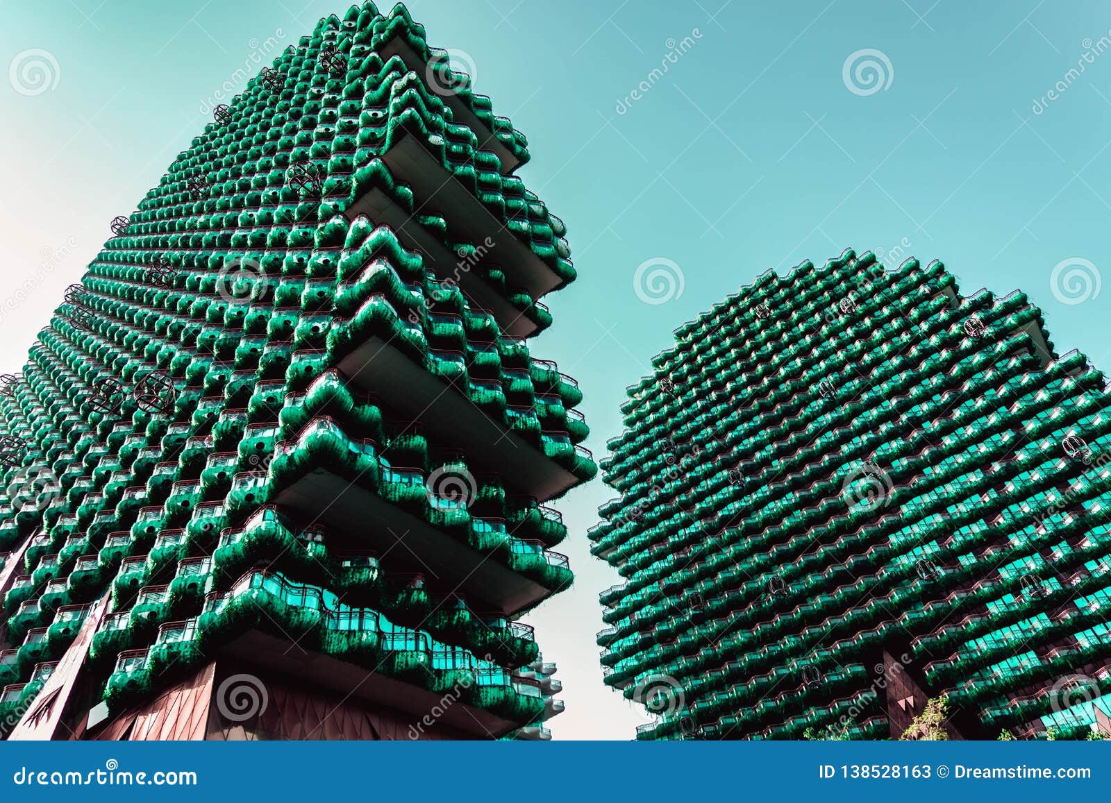 Building Made in a Shape of Trees Stock Image - Image of front, drying ...