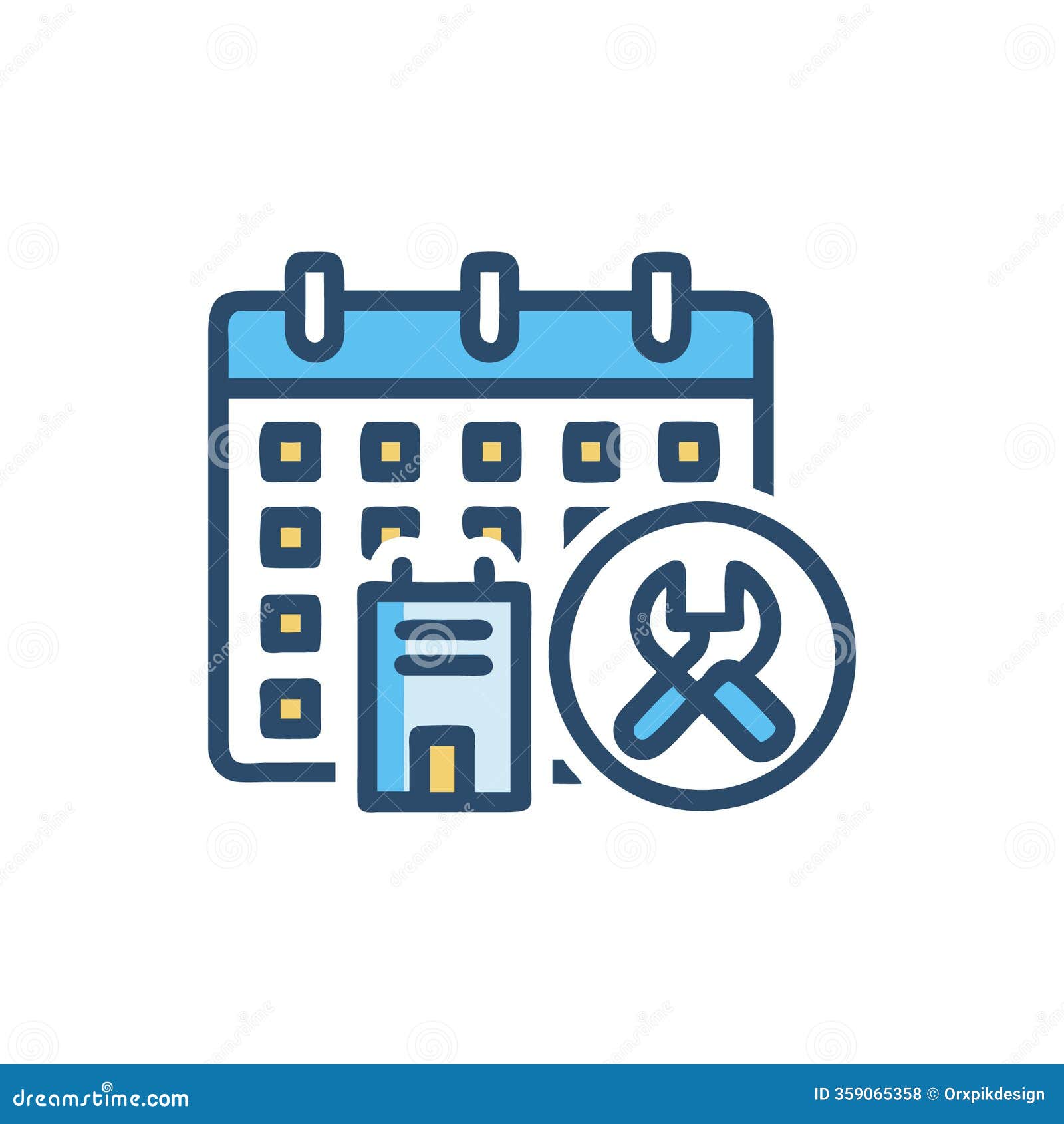 Building Maintenance Schedule Icon for Efficient Planning Stock ...
