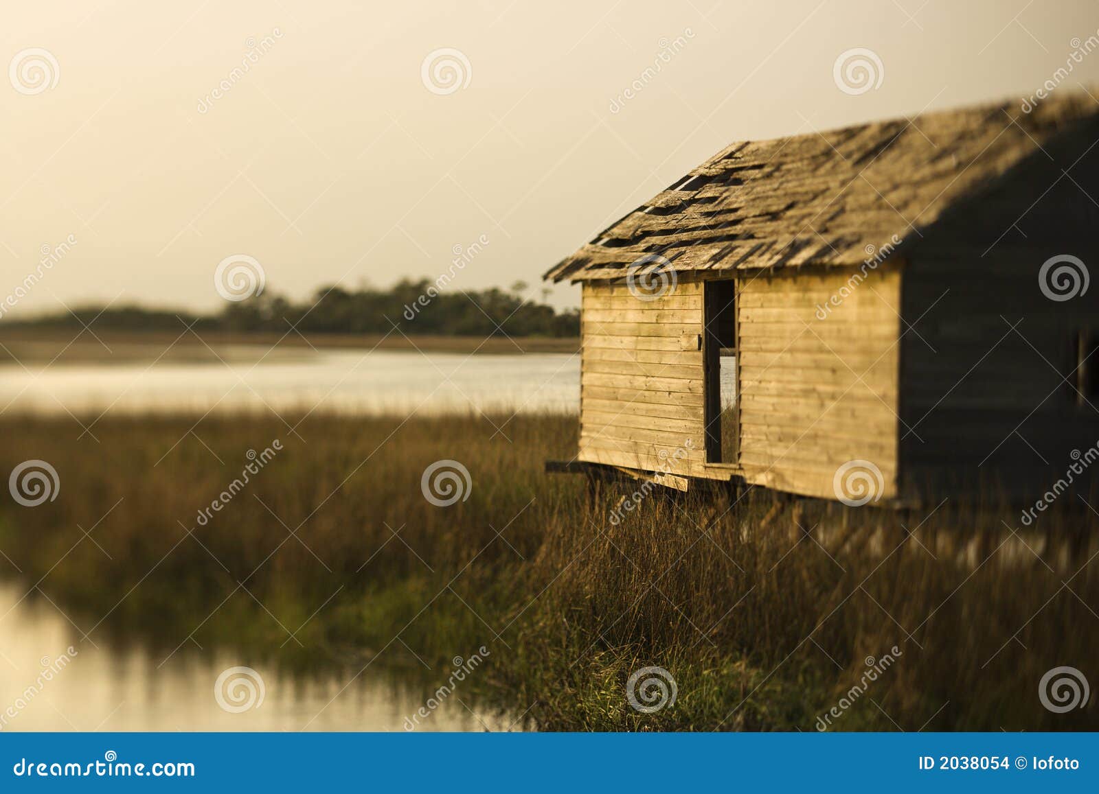 Building in Marsh on Bald Head Island. Stock Photo - Image of head ...