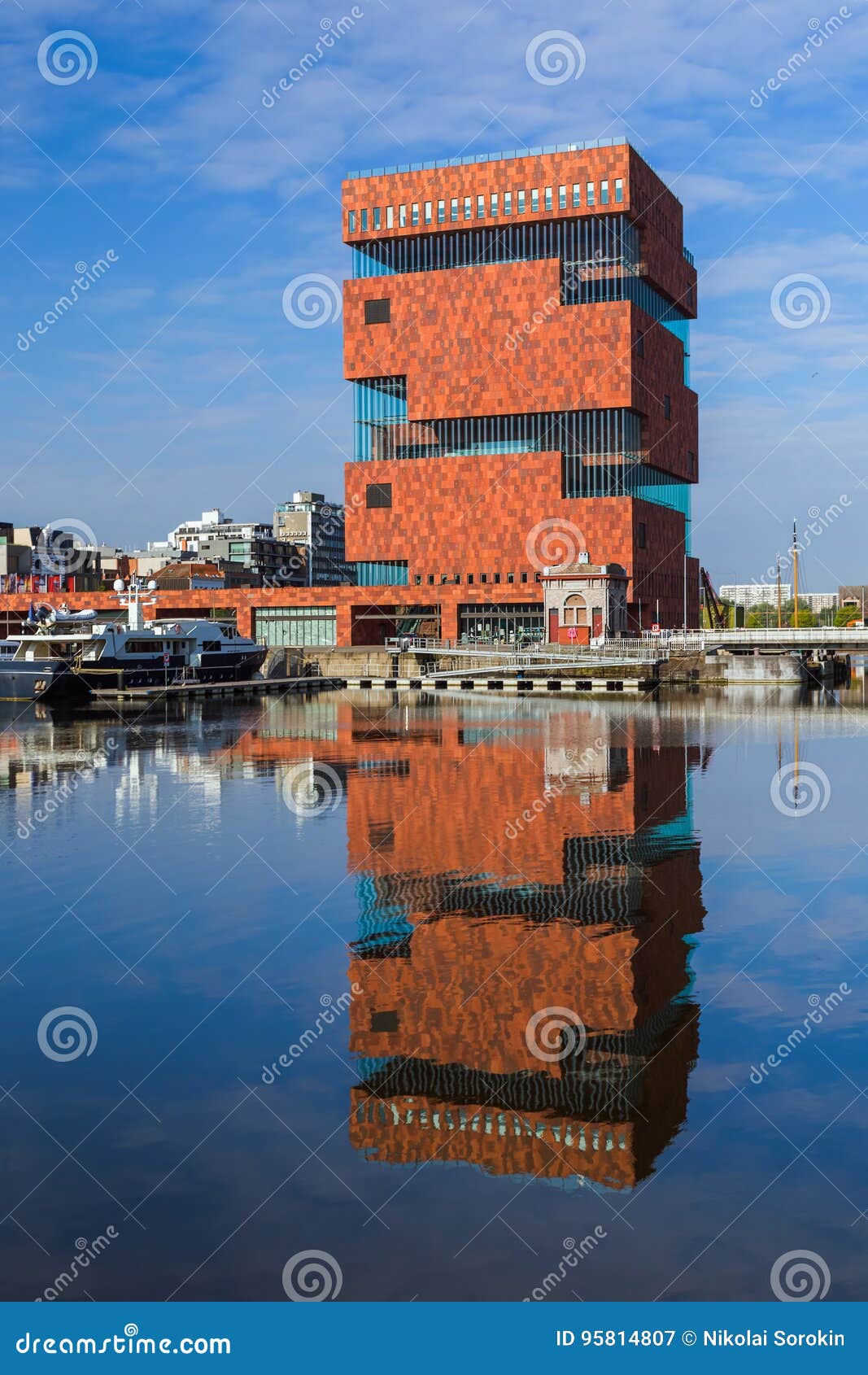 Building of the MAS Museum in Antwerp Belgium Editorial Photography ...
