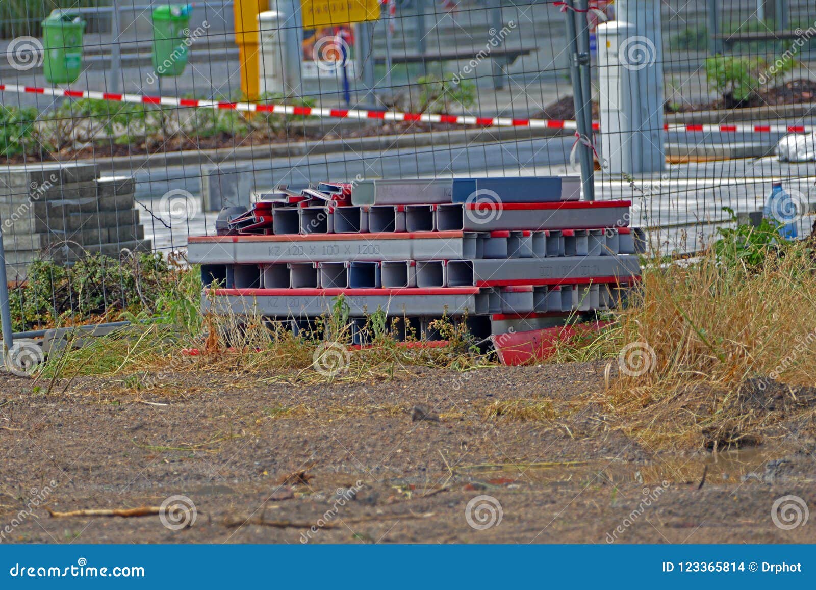 Building Material on a Construction Site Stock Photo - Image of ...
