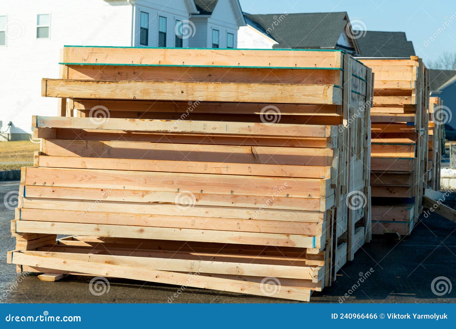 Building Material at the Construction Site Stock Photo - Image of ...