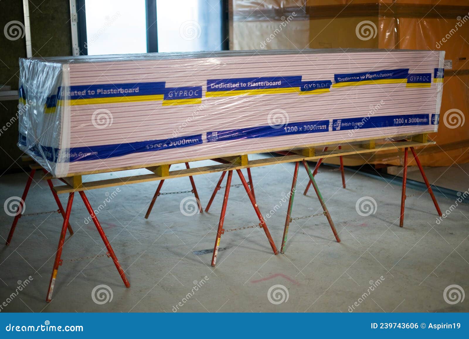 Construction Materials on the Site Editorial Photo - Image of pallet ...